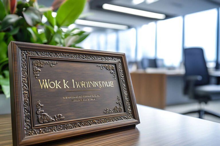 Comment une plaque professionnelle personnalisée booste la visibilité ...